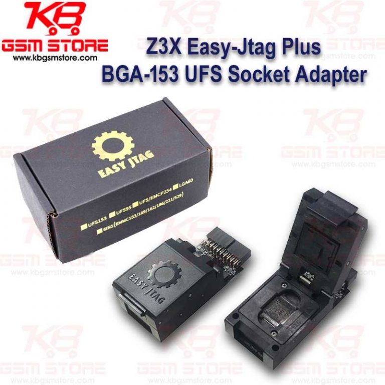 - KB GSM STORE Z3X Easy-Jtag Plus BGA-153 UFS Socket Adapter