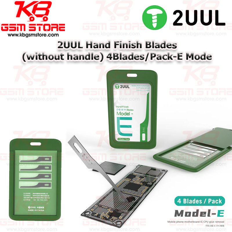 2UUL Hand Finish Blades (without handle) 4Blades/Pack-E Mode