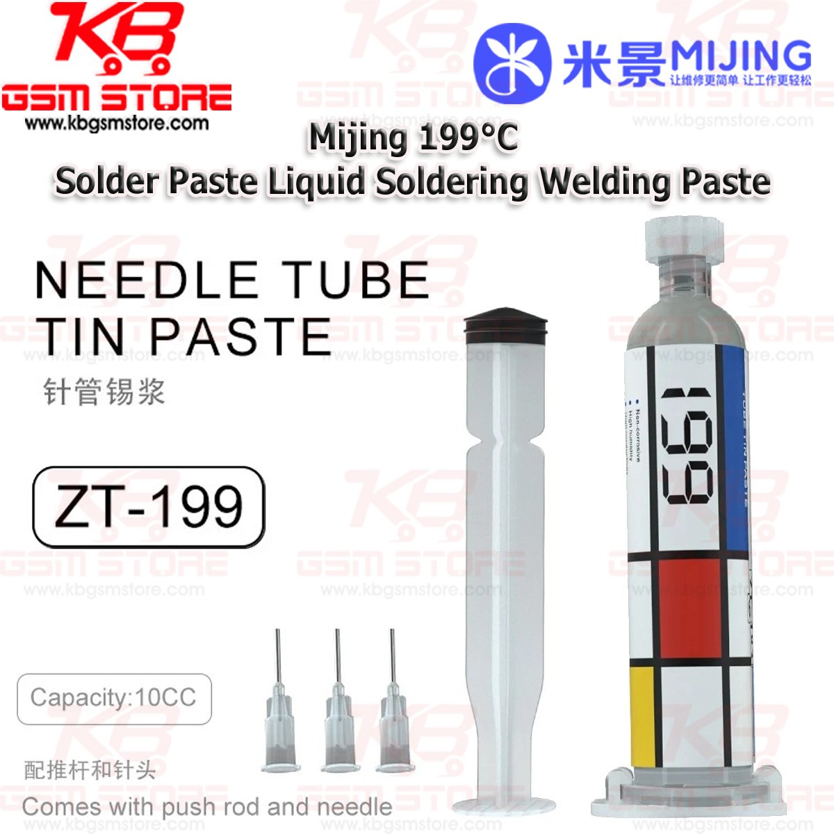 - Mijing 199°C Solder Paste Liquid Soldering Welding Paste